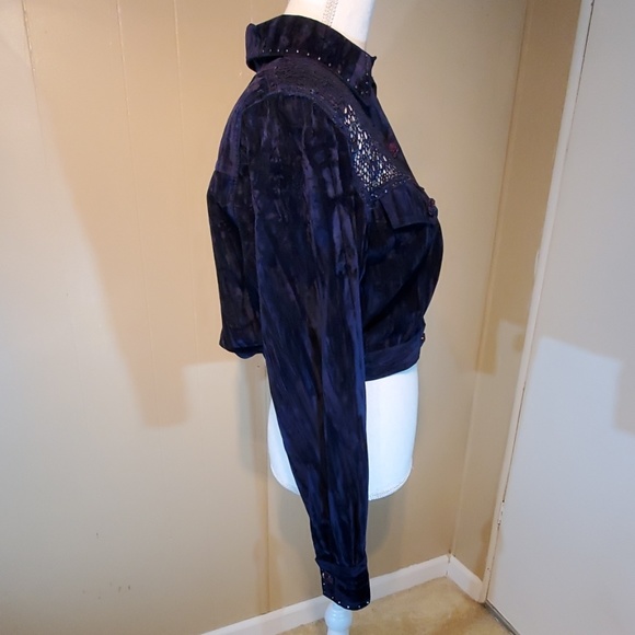 Lorraine Wardy | Jackets & Coats | Lorraine Wardy Crushed Velvet Jacket | Poshmark
